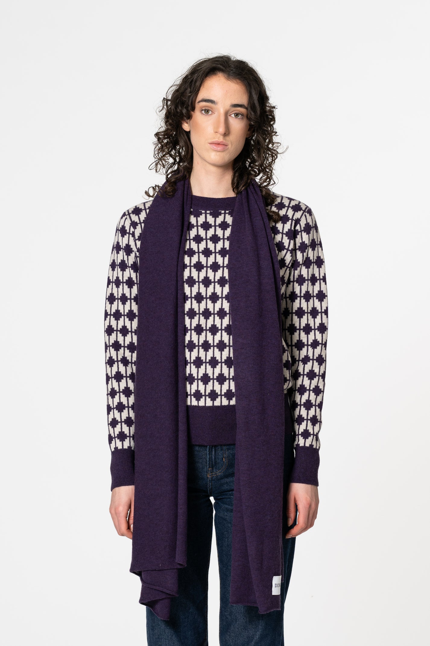 MERINO Scarf - Plum Purple – DINADI