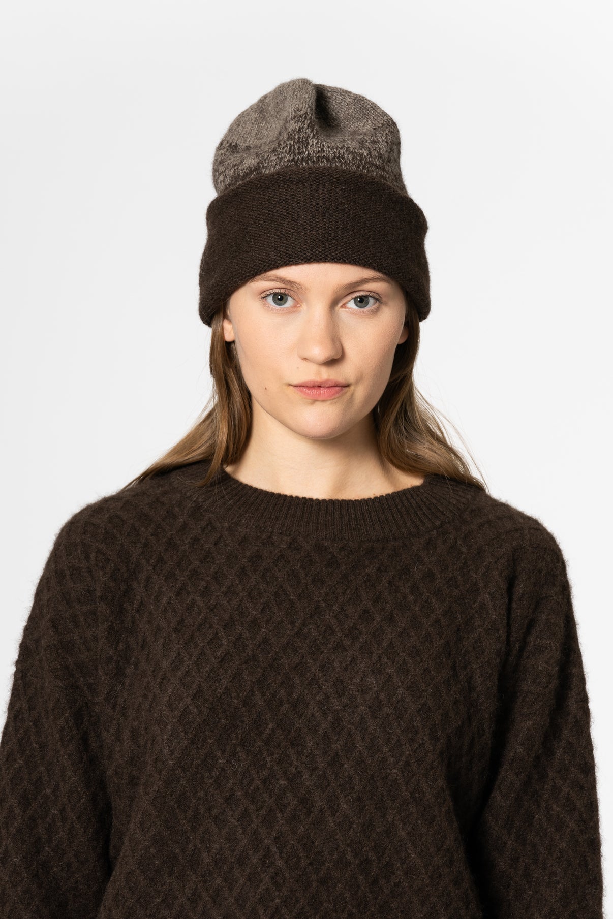 YAK Handknit Tube Hat - Two Tone – DINADI